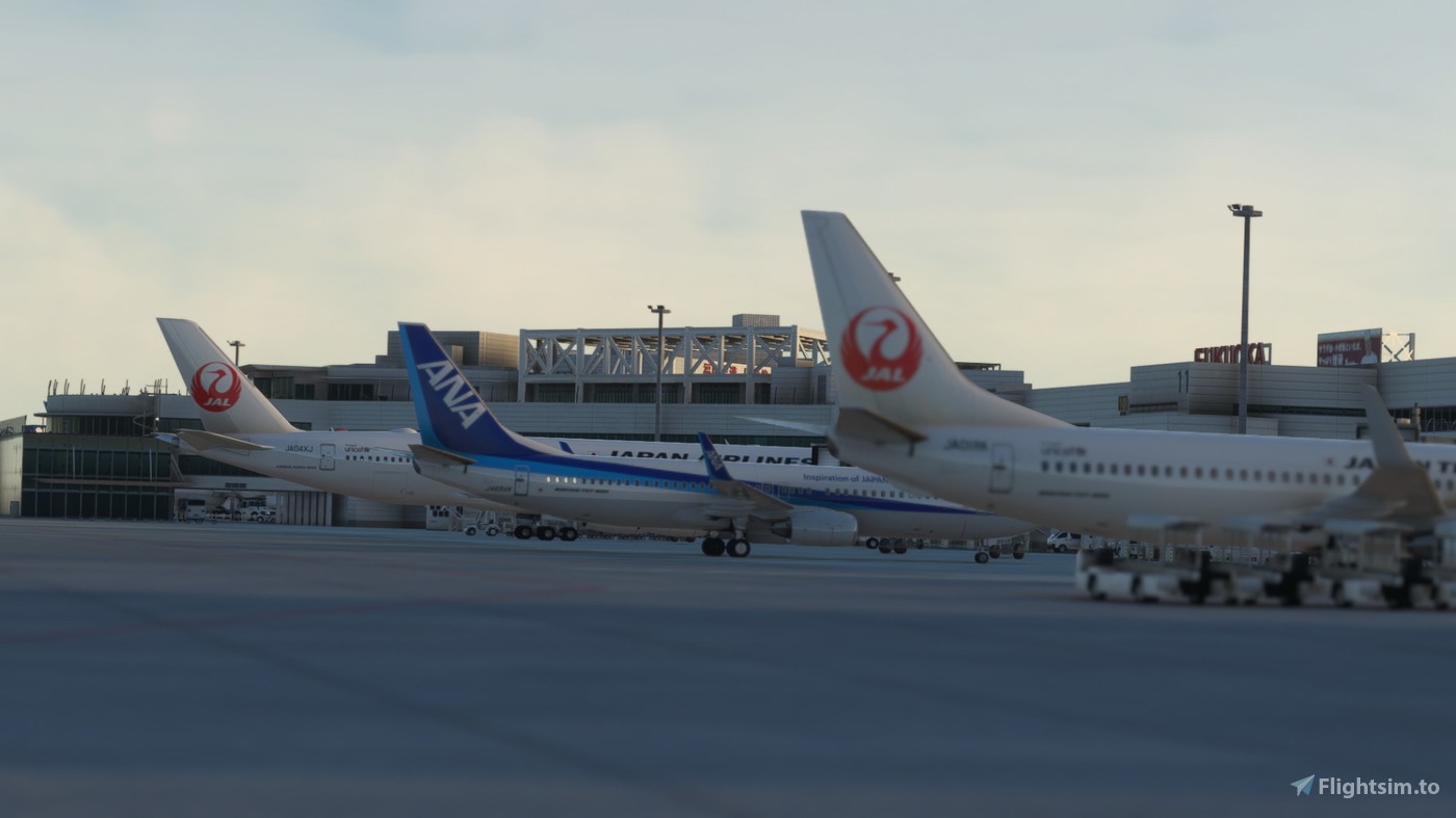 RJFF Fukuoka FSLTL Static Aircraft for Microsoft Flight Simulator | MSFS