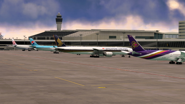 RJTT Tokyo Haneda FSLTL Static Aircraft for Microsoft Flight Simulator ...