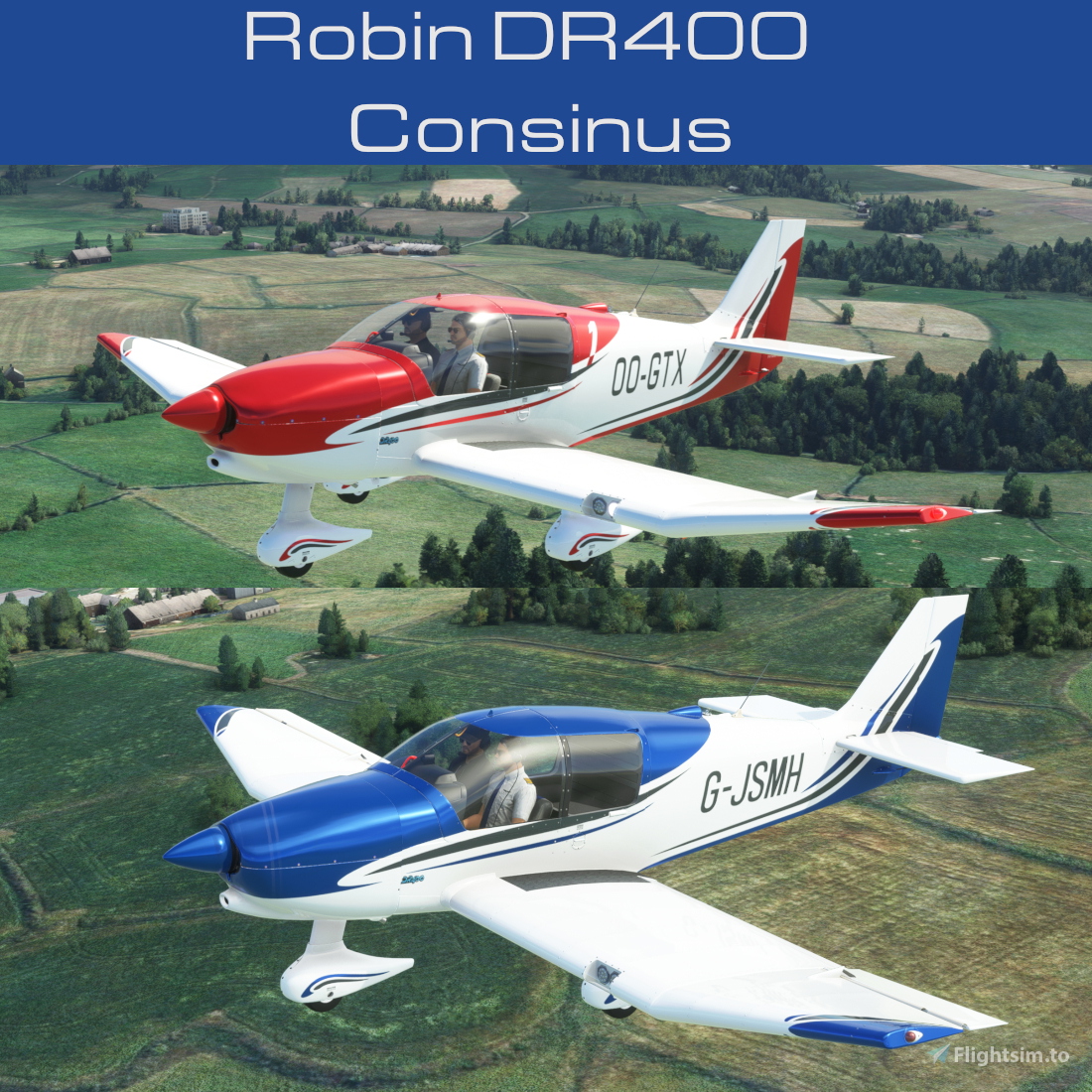 Robin DR400 Cosinus pour Microsoft Flight Simulator | MSFS