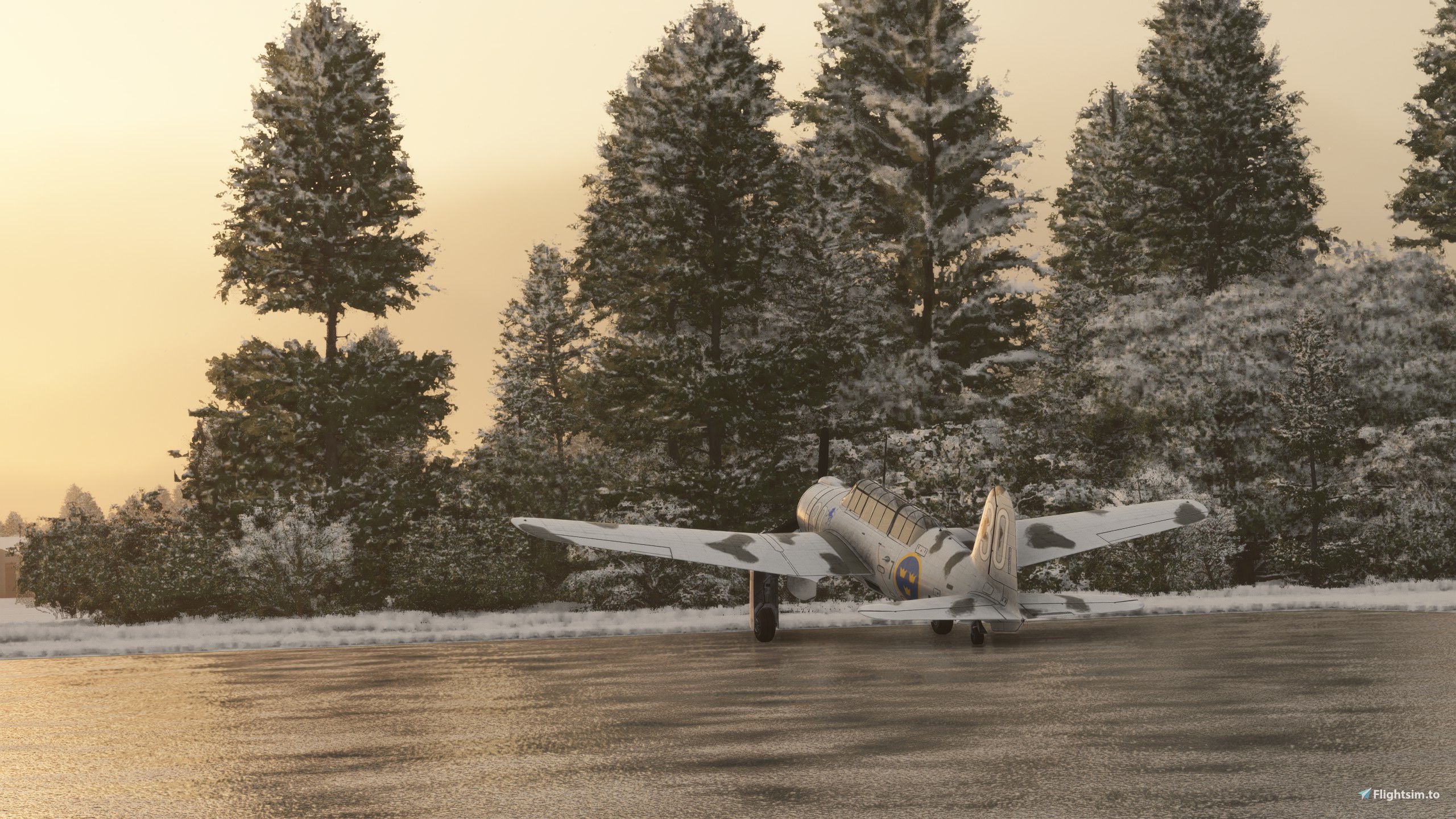 SAAB 17 B17B Swedish Airforce at F7 2.div in februari 1943. - MSFS Add ...