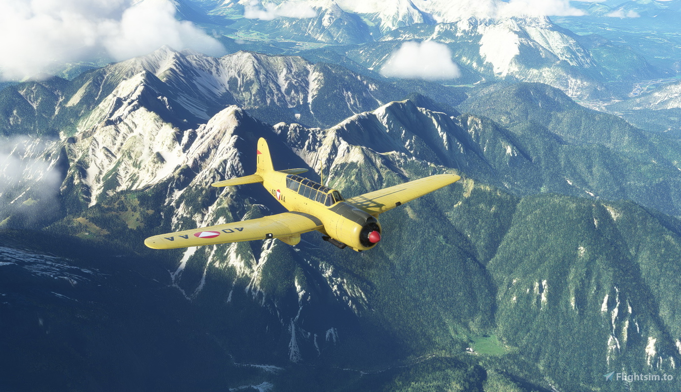 SAAB B17 Austrian Air Force 4D-AA for Microsoft Flight Simulator | MSFS