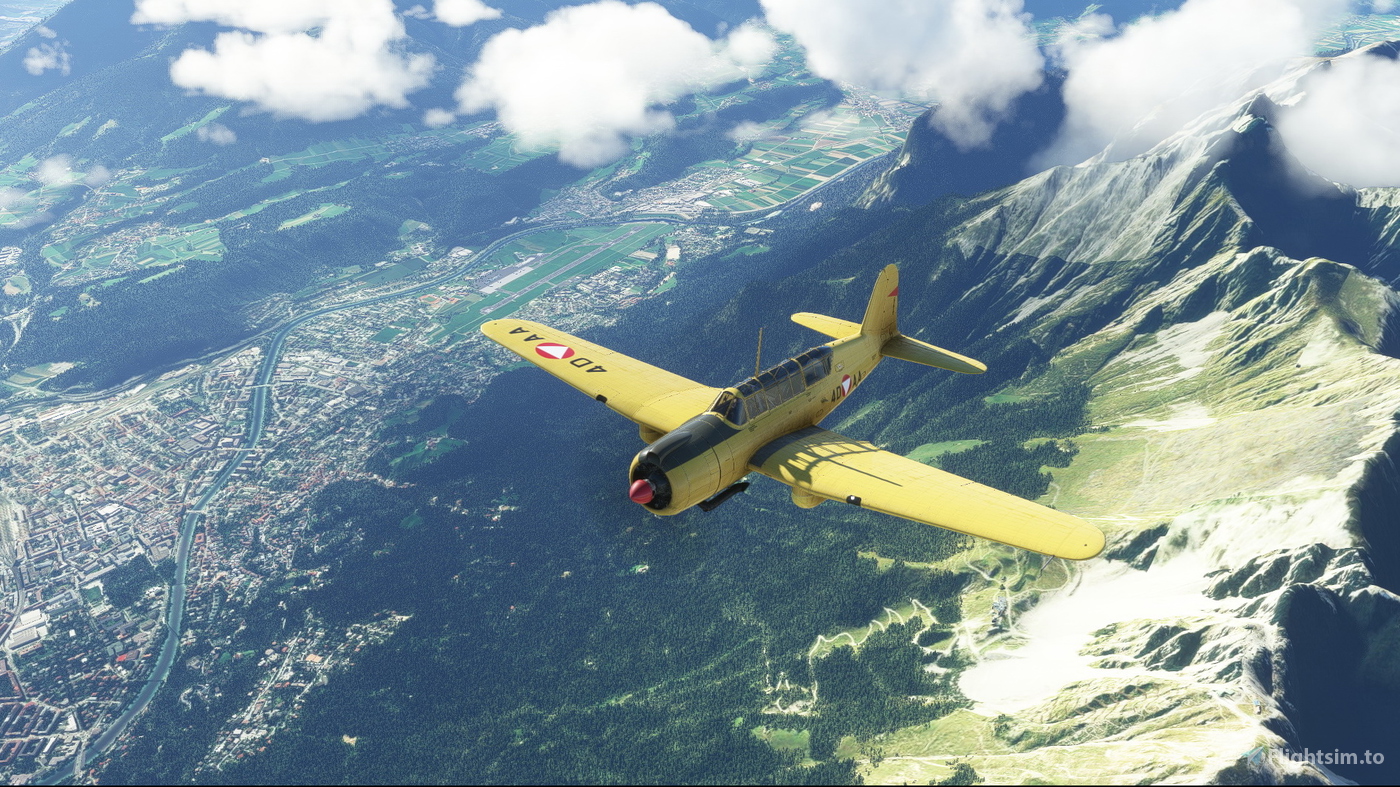 SAAB B17 Austrian Air Force 4D-AA for Microsoft Flight Simulator | MSFS
