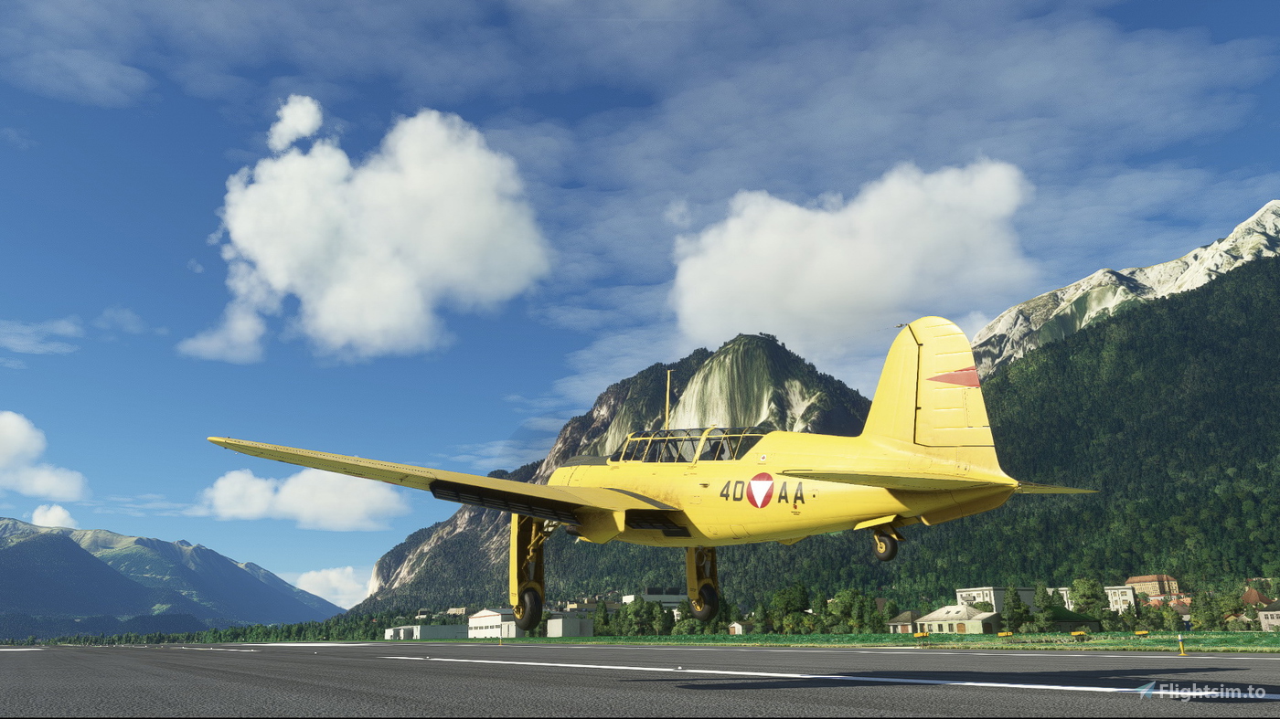SAAB B17 Austrian Air Force 4D-AA for Microsoft Flight Simulator | MSFS