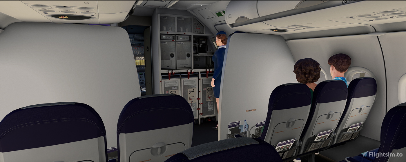 SAETA HC-BTV | 1995 Fuselage/Cabin in 8k for Fenix Simulation A320v2 ...