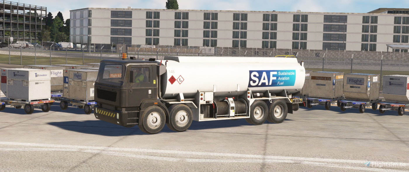 SAF Fuel Truck Replacement Generic Blue pour Microsoft Flight Simulator ...