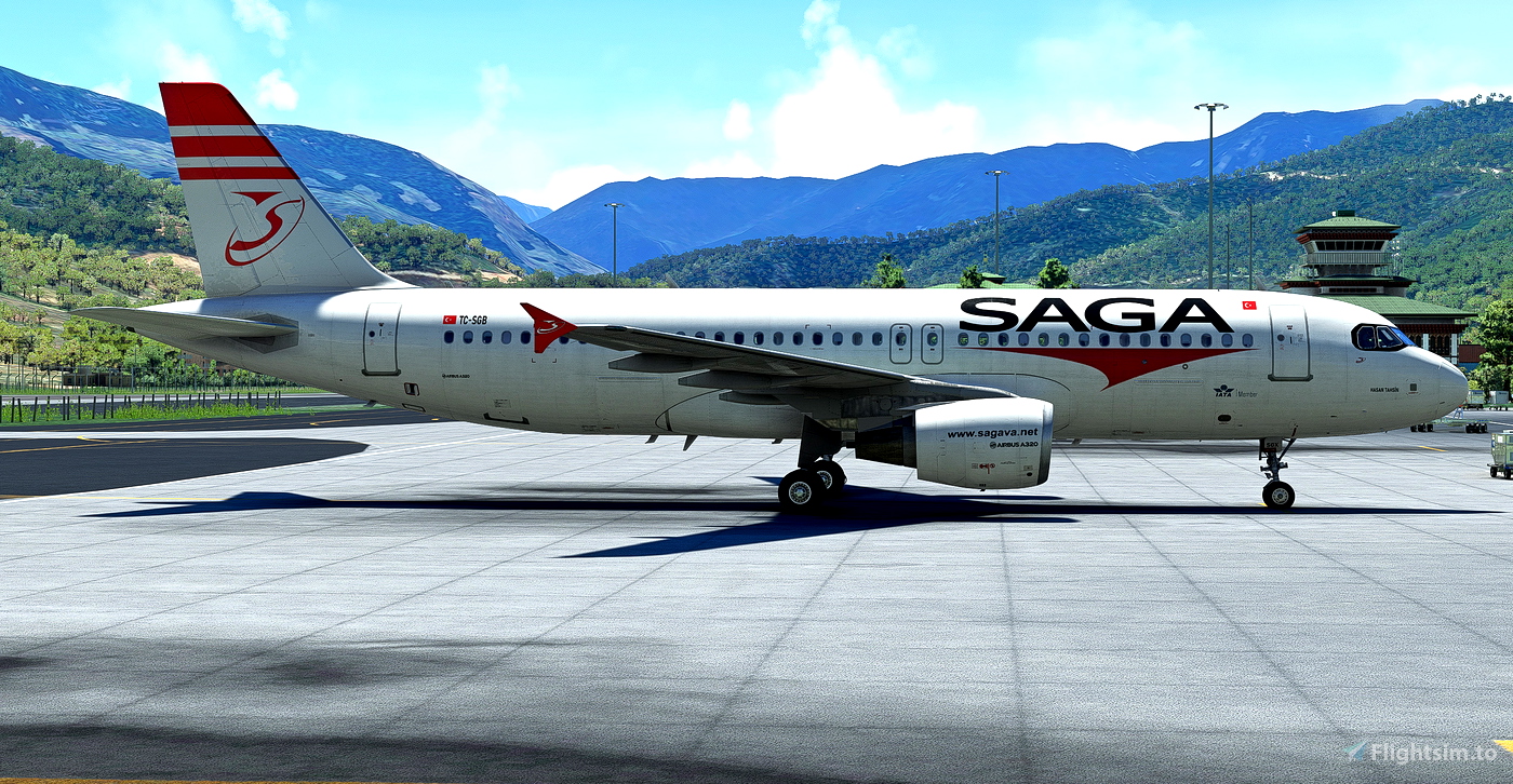 SAGA Airlines Fenix A320 with Cabin(8K, 4K and 2K) für Microsoft Flight ...