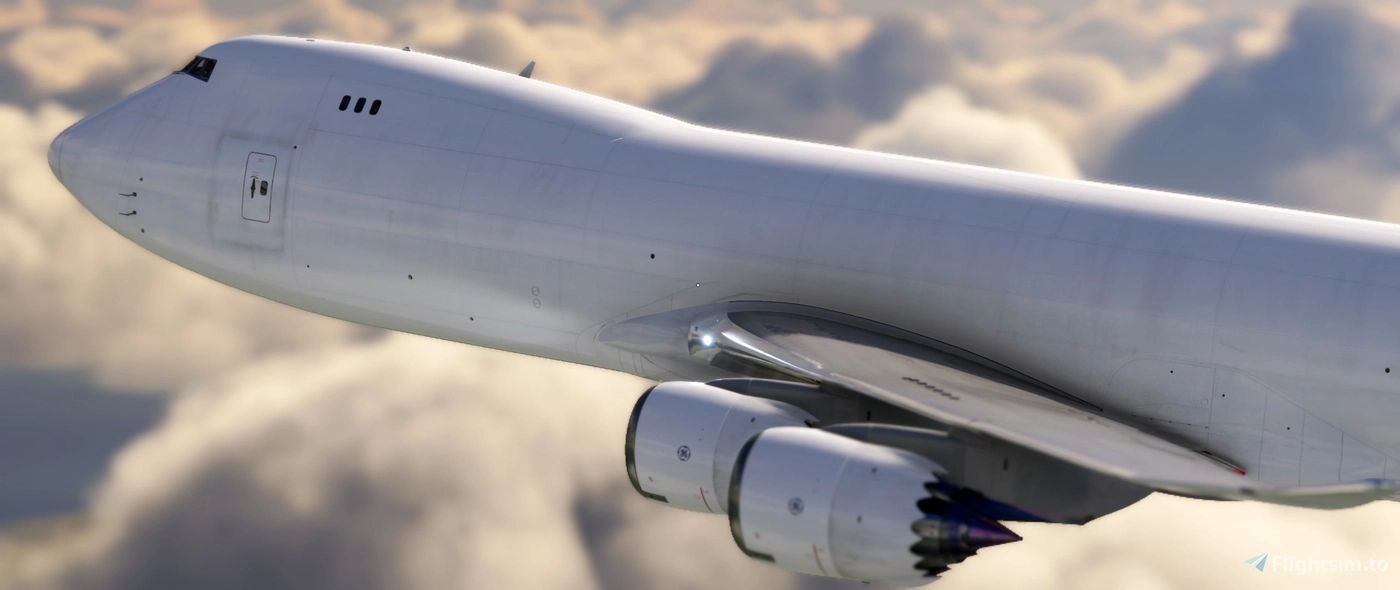 Salty 747-8F White livery for Microsoft Flight Simulator | MSFS