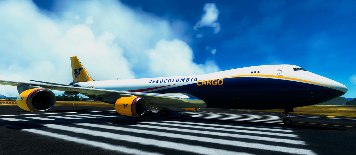 Salty Boeing 747-8i AEROCOLOMBIA CARGO for Microsoft Flight Simulator ...