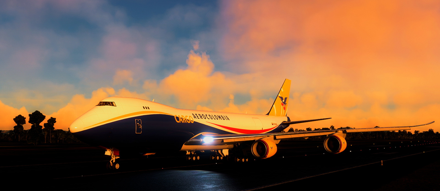 Salty Boeing 747-8i AEROCOLOMBIA CARGO for Microsoft Flight Simulator ...