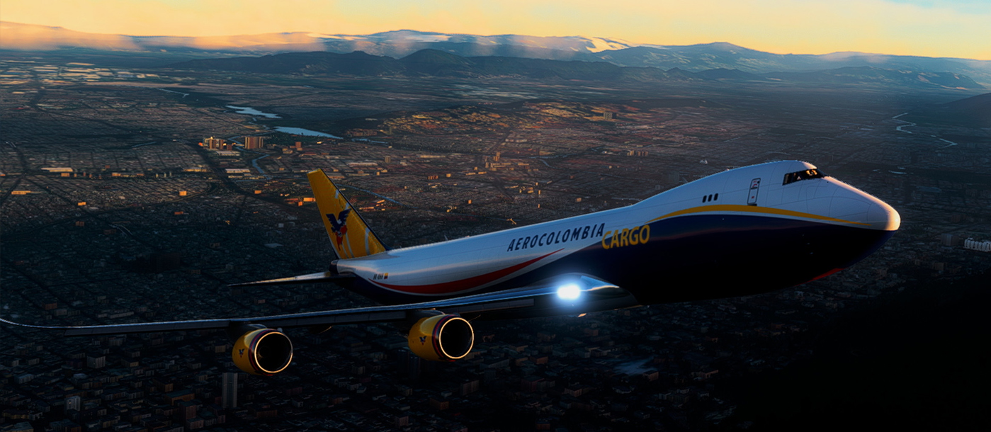 Salty Boeing 747-8i AEROCOLOMBIA CARGO for Microsoft Flight Simulator ...