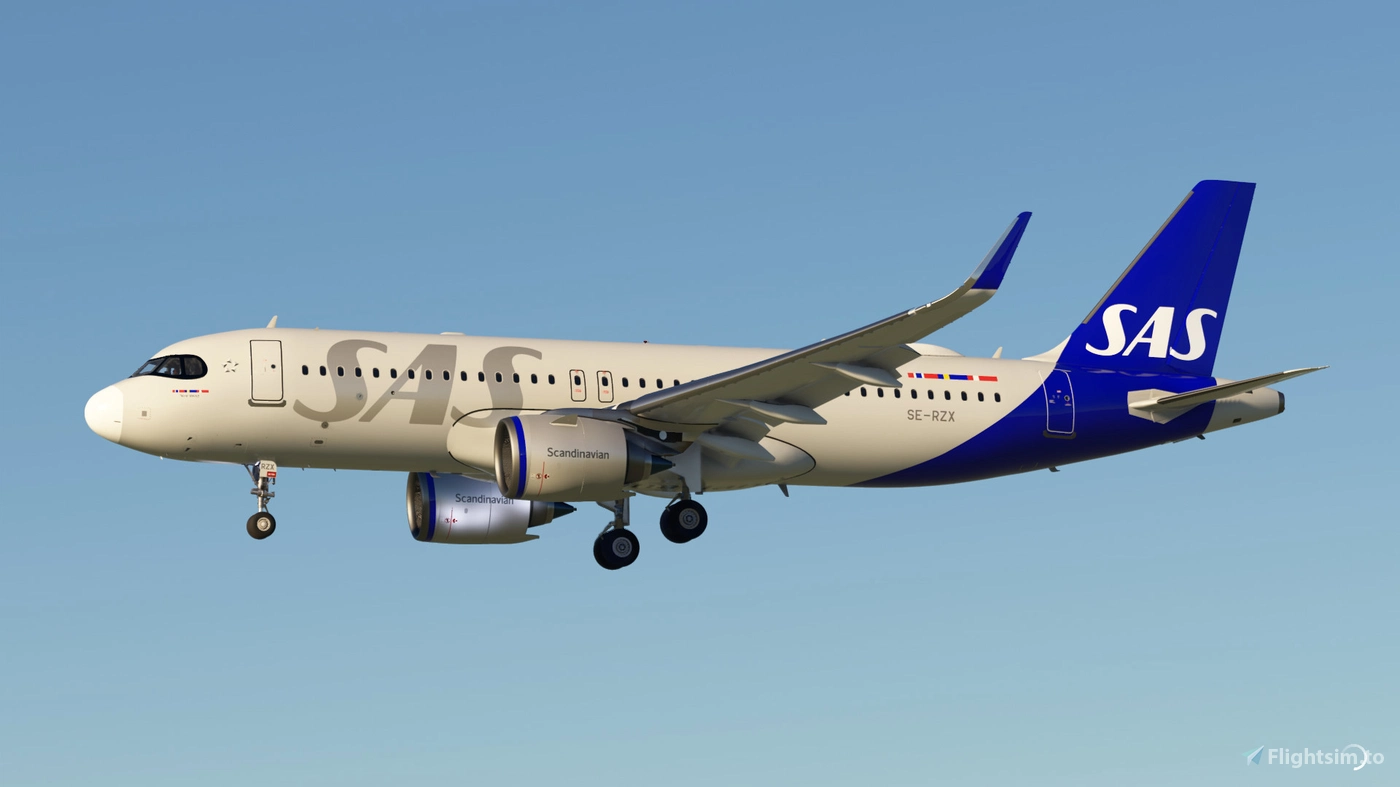 [A32NX] SAS - Scandinavian Airlines Livery Pack for Microsoft Flight Simulator | MSFS