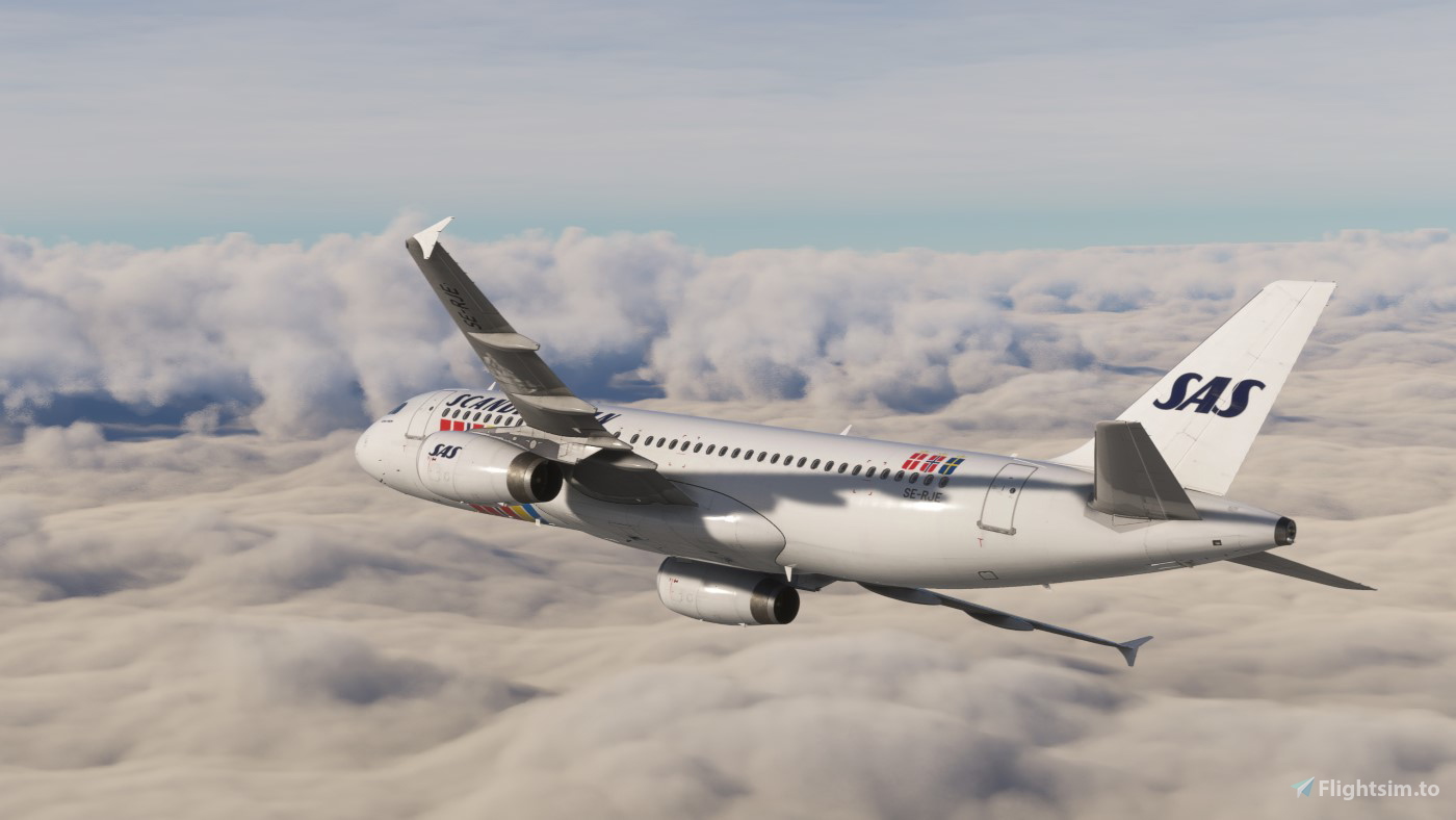 Scandinavian Airlines (SAS) Retro SE-RJE | Fenix A320v2 for Microsoft ...