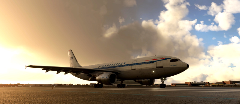 SAS Scandinavian Airlines System A300-600R OY-KAA circa 1981 for Microsoft Flight Simulator | MSFS