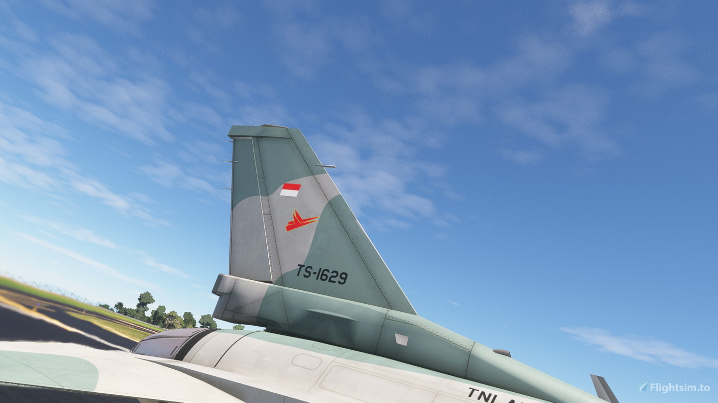 SC Designs F-16C - Indonesian Air Force - TS-1629 for Microsoft Flight Simulator | MSFS