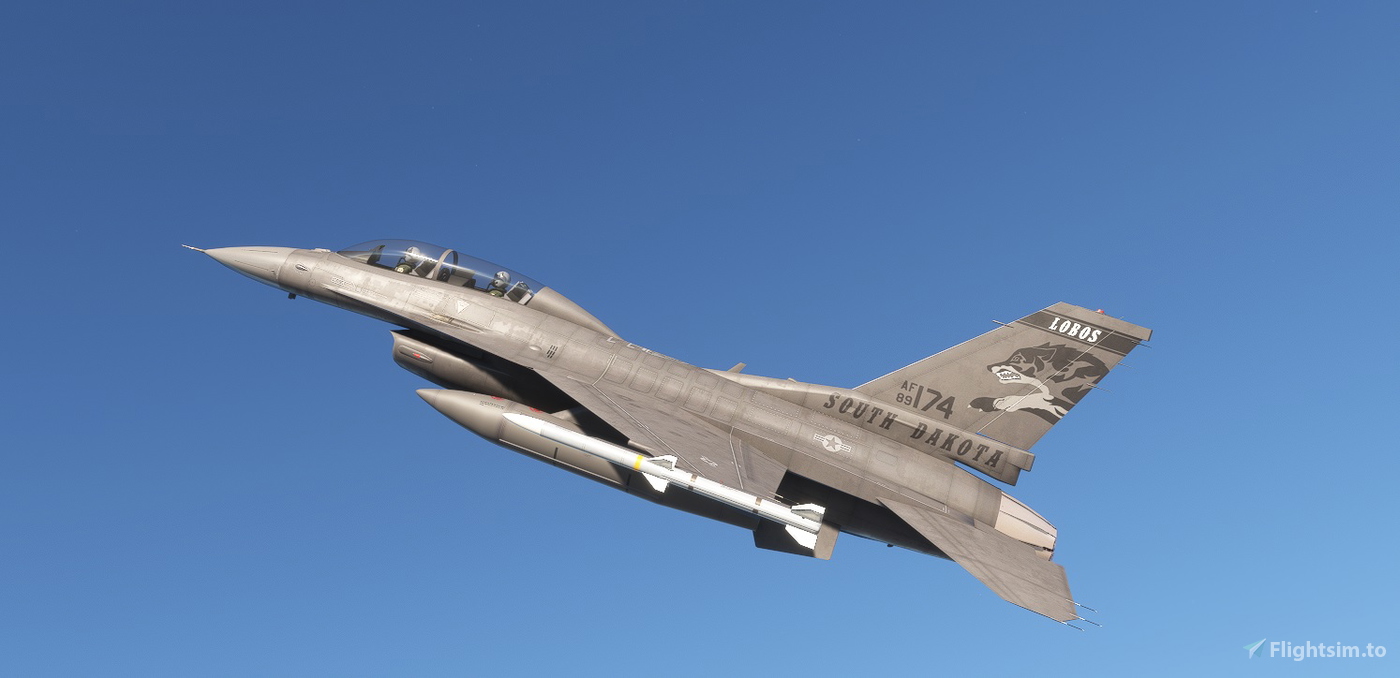 SC Designs F-16D 175th FS Lobos South Dakota ANG for Microsoft Flight Simulator | MSFS