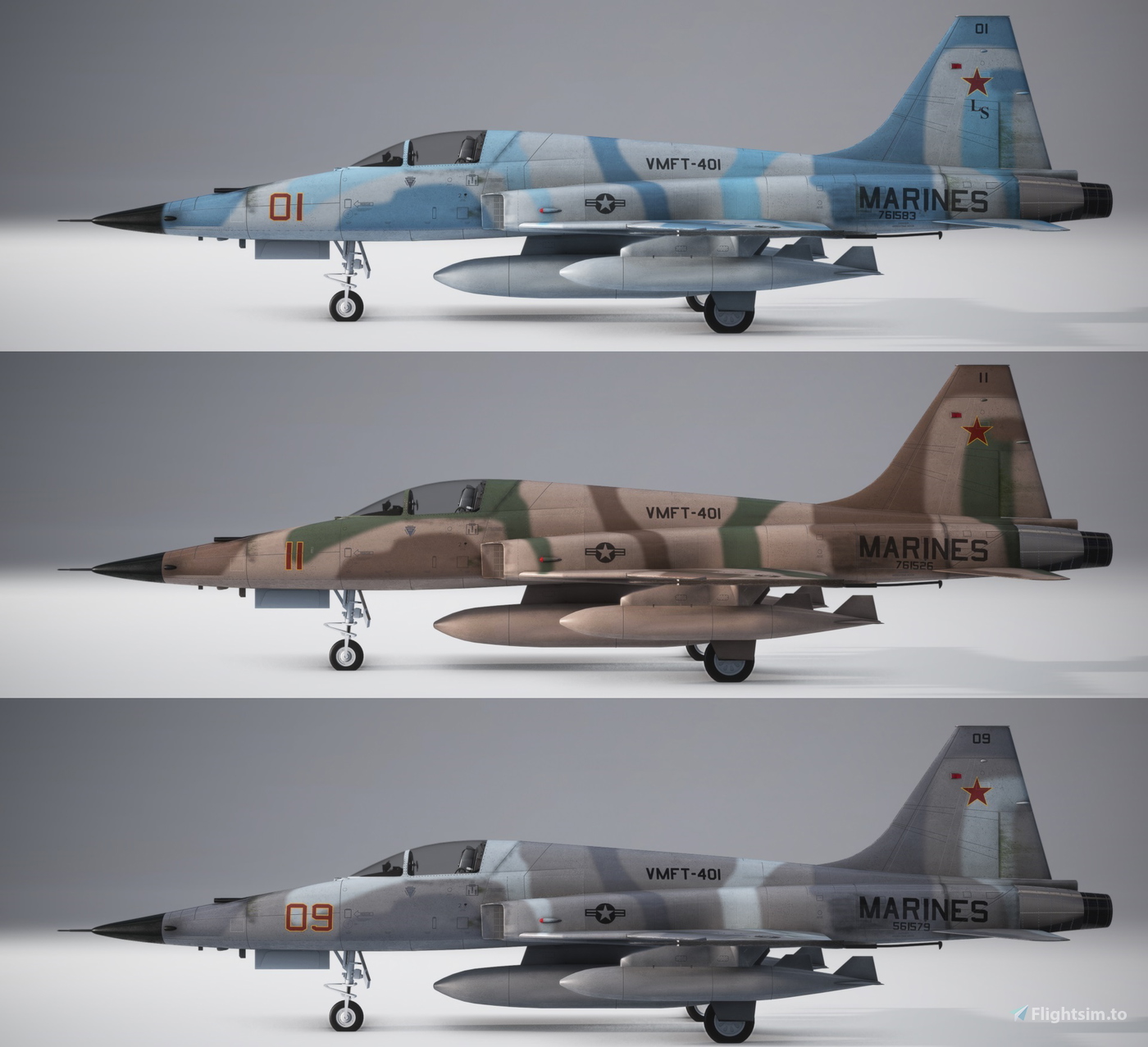 SC Designs F-5 Tiger USMC Adversary Squadron VMFT-401 "Snipers" for Microsoft Flight Simulator ...