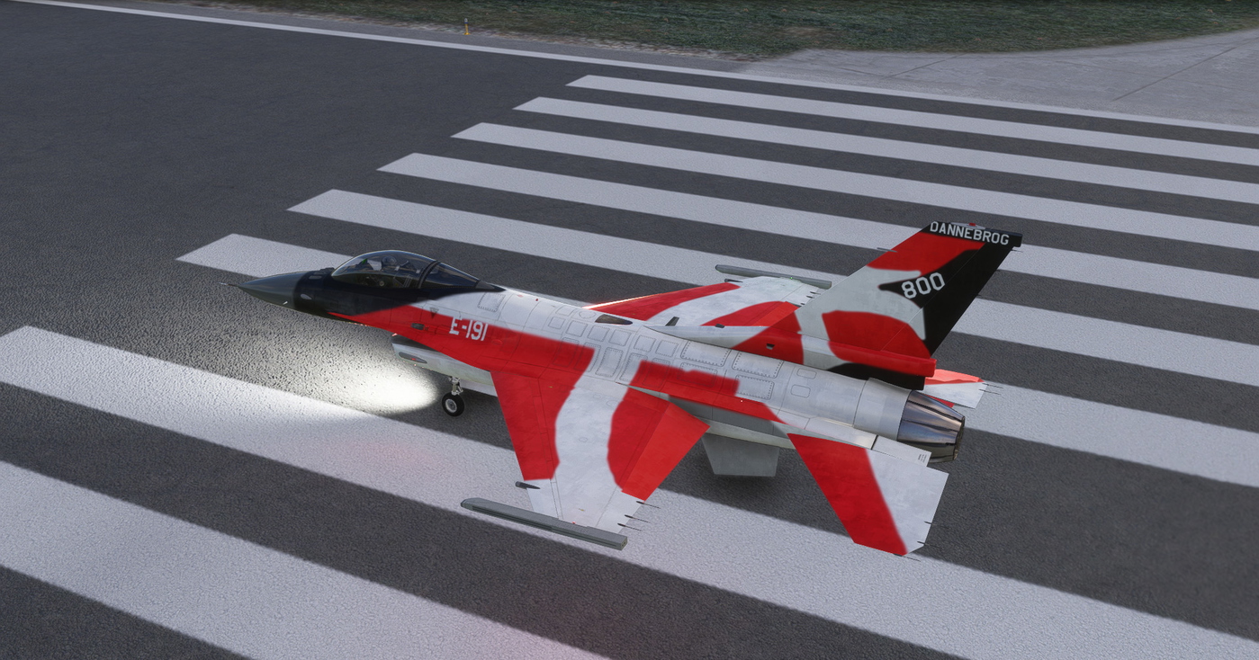 SC Designs F16|RDAF Variant E-191|'Dannebrog' pour Microsoft Flight ...