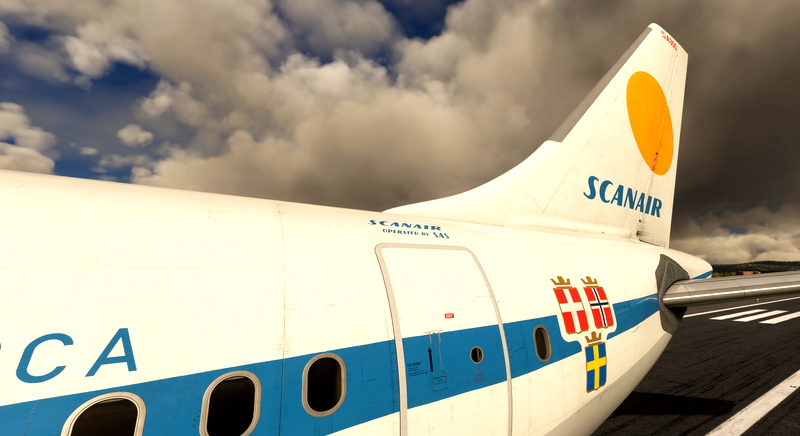 Scanair A300-600R LN-RCA circa 1983 for Microsoft Flight Simulator | MSFS