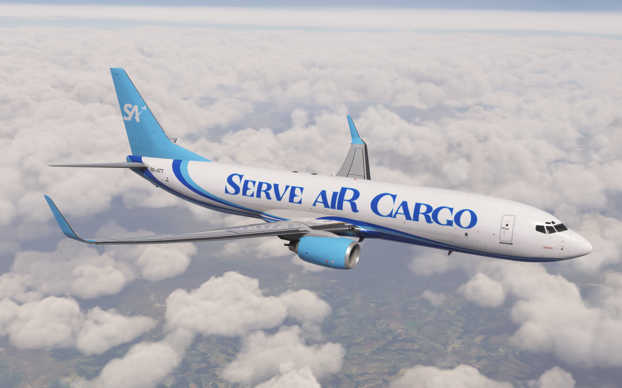Serve Air Cargo Boeing 737-800BCF PMDG BW 9S-ATT - MSFS Add-on ...