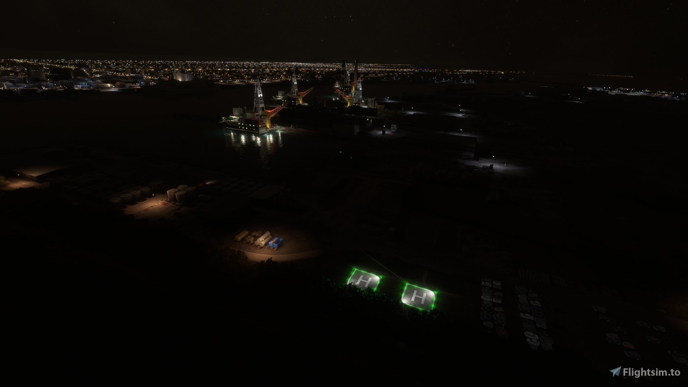 Shell Pelican Island Heliport (9TE8) for Microsoft Flight Simulator | MSFS