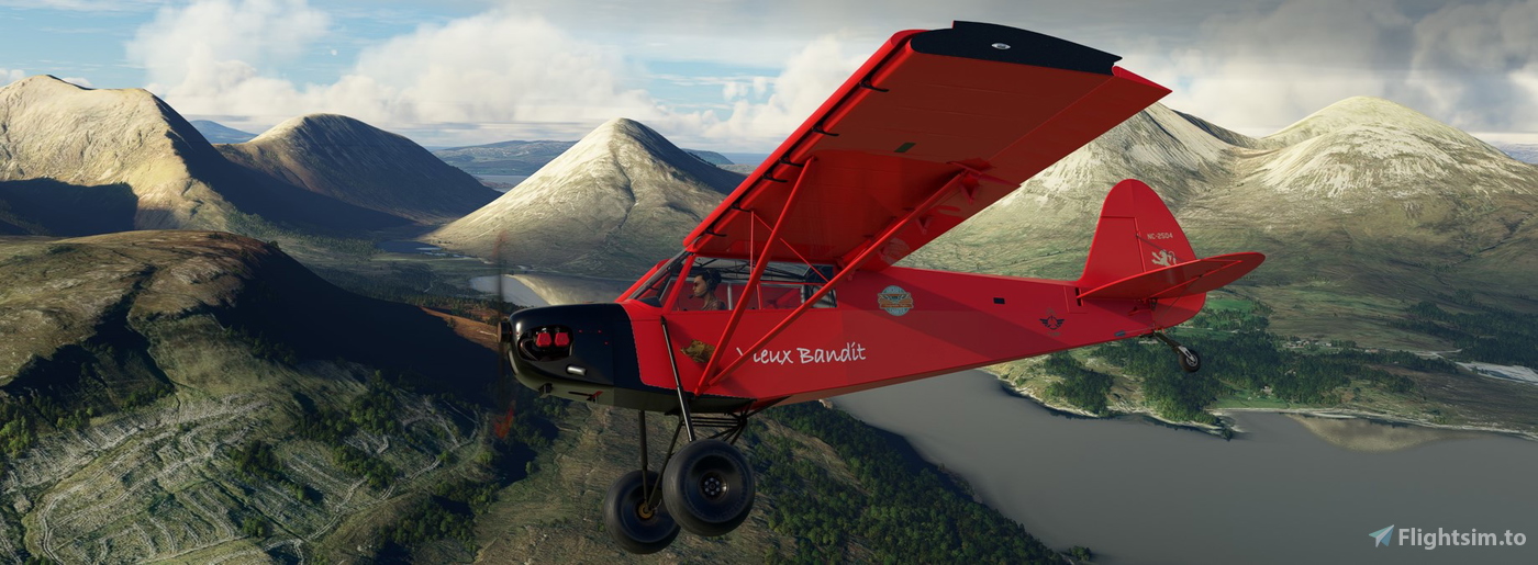 Shock Ultra "Vieux Bandit" red NC2504 for Microsoft Flight Simulator | MSFS