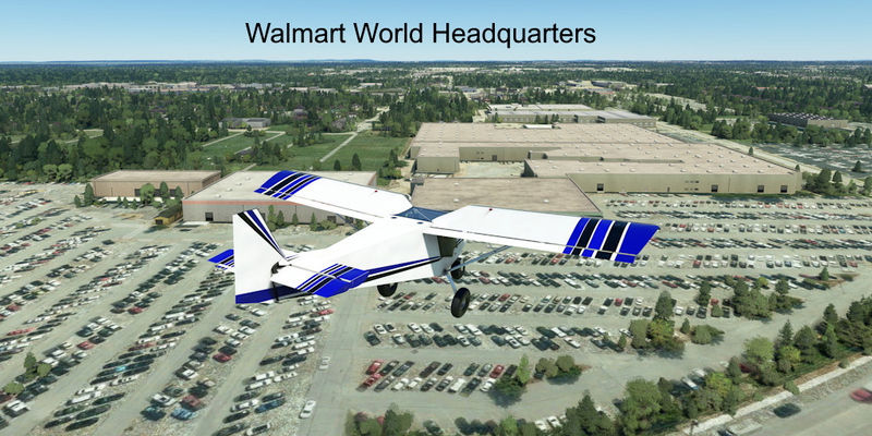 Ultralight Sightseeing - Arkansas - Walmart World Headquarters for ...
