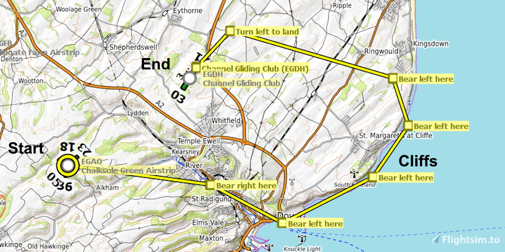 Cliffs Of Dover Map