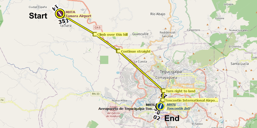 Ultralight Sightseeing - Honduras - Tegucigalpa - Toncontin Airport for ...