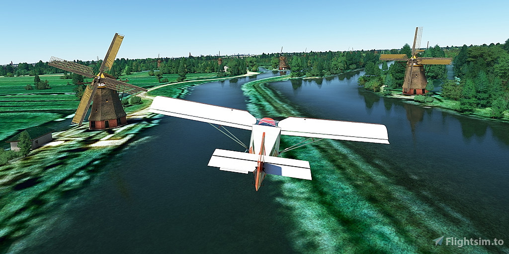 Ultralight Sightseeing - Netherlands - Windmills at Kinderdijk for ...