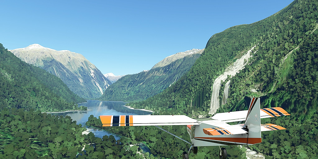 Ultralight Sightseeing - New Zealand - Milford Sound to Quintin Lodge ...
