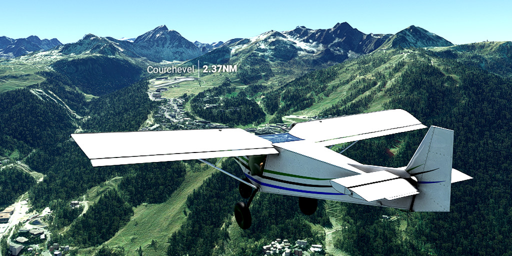 Ultralight Sightseeing - France - Courchevel - Dangerous Approach for ...