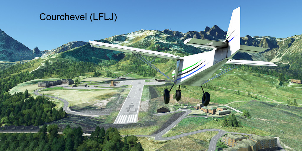 Ultralight Sightseeing - France - Courchevel - Dangerous Approach for ...