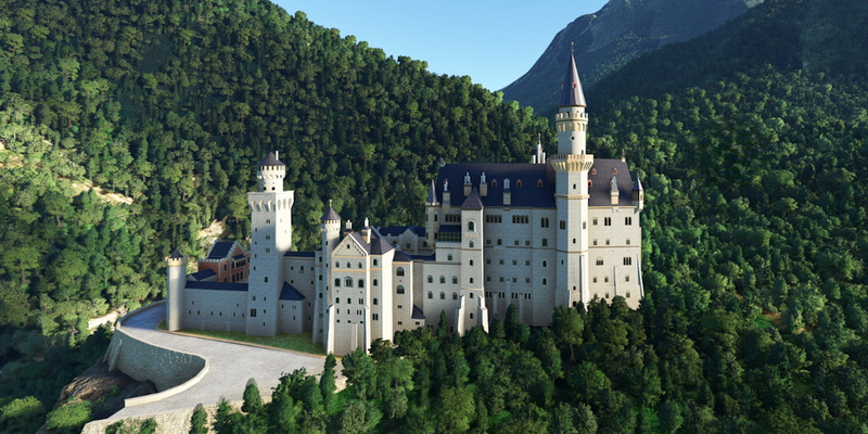 Disney Castle Neuschwanstein Germany The Castle Behind Disney's Castle