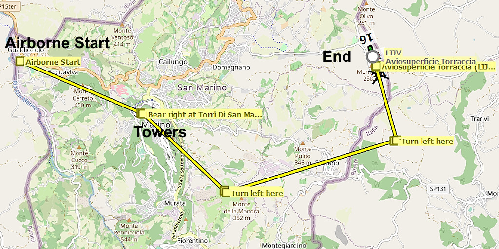 Ultralight Sightseeing - San Marino - The Three Towers of San Marino ...
