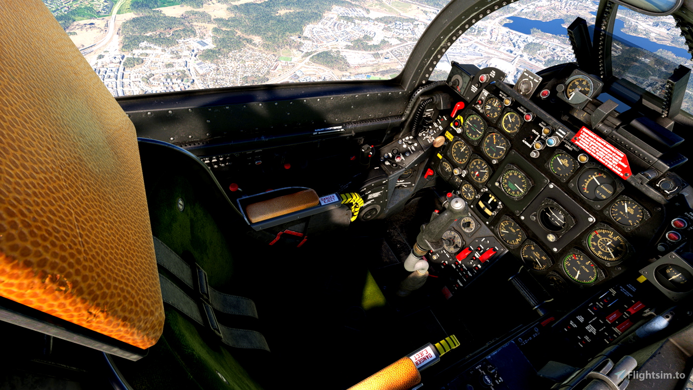 Shrike F-86F cockpit painting for Microsoft Flight Simulator | MSFS