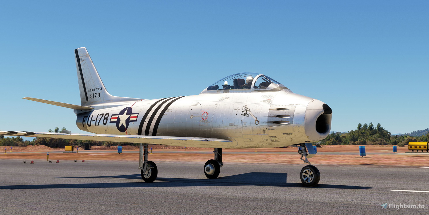Shrike F-86F Repaint of the 4th FW FU-178 for Microsoft Flight Simulator | MSFS