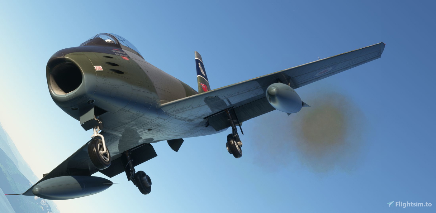 SHRIKE Simulations F-86F - 434 Sqn RCAF "Blue Nose" Livery for ...