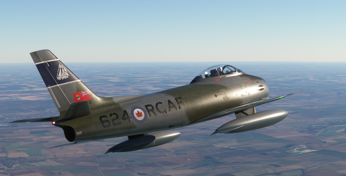 SHRIKE Simulations F-86F - 434 Sqn RCAF "Blue Nose" Livery for ...