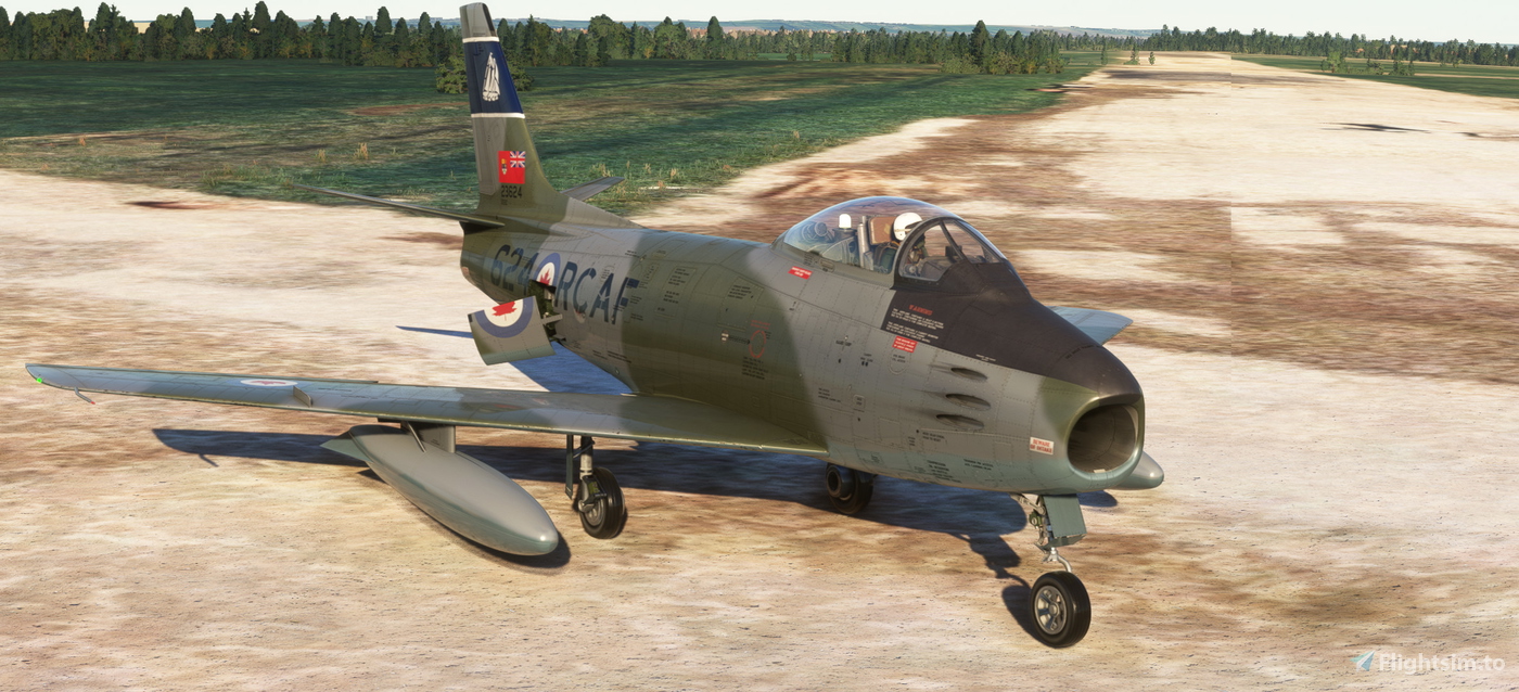 SHRIKE Simulations F-86F - 434 Sqn RCAF "Blue Nose" Livery for ...