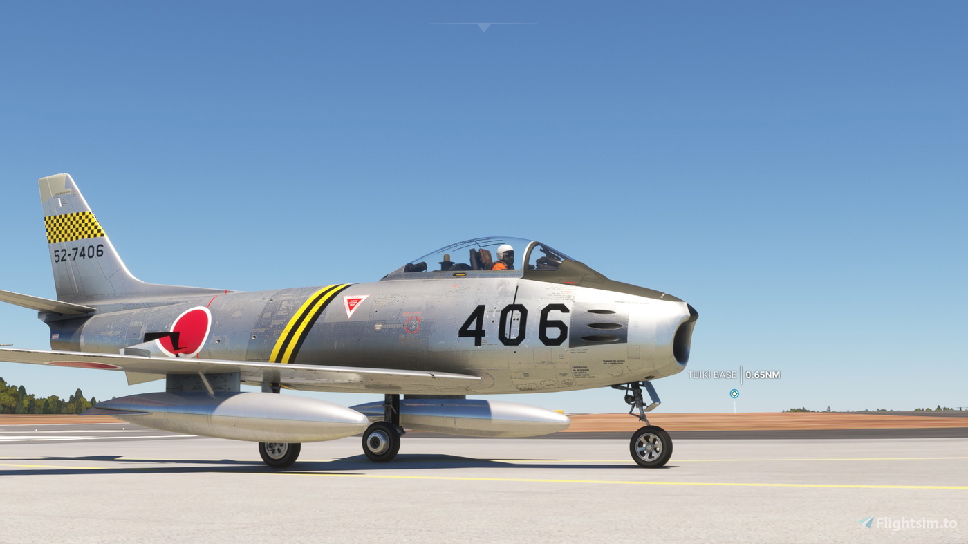 ShrikeF-86F/JASDF/52-7406/1st.Squadron のために Microsoft Flight Simulator ...