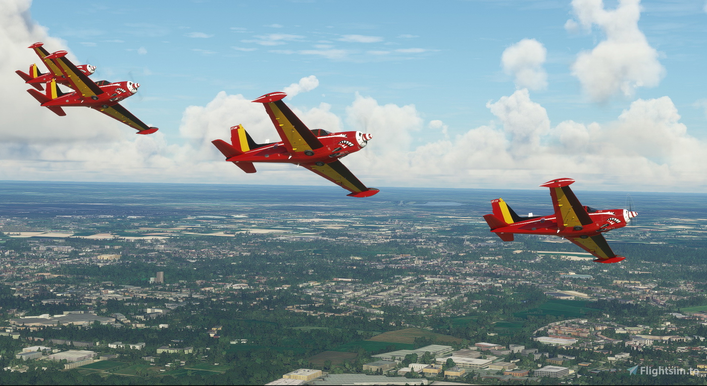 Siai-Marchetti SF-260 Belgian Air Force Red Devils for Microsoft Flight ...