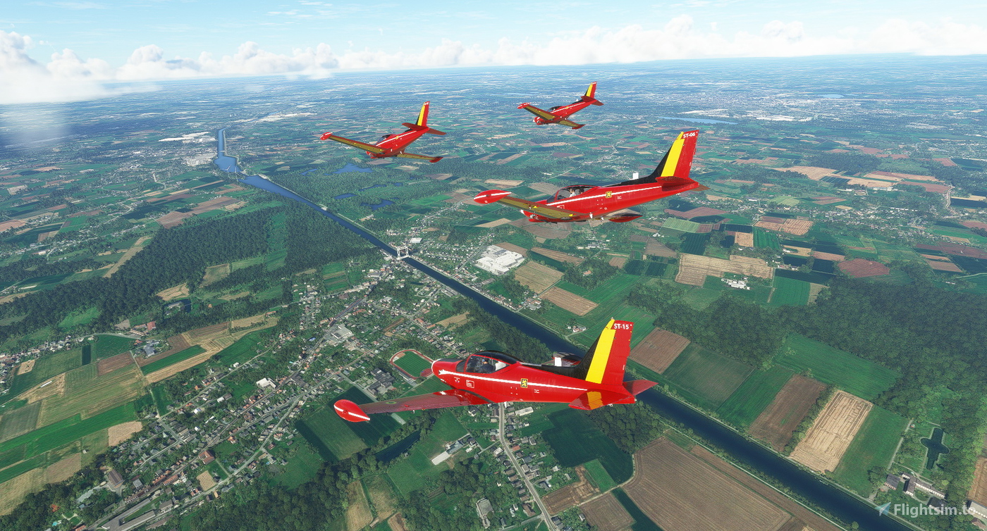 Siai-Marchetti SF-260 Belgian Air Force Red Devils for Microsoft Flight ...