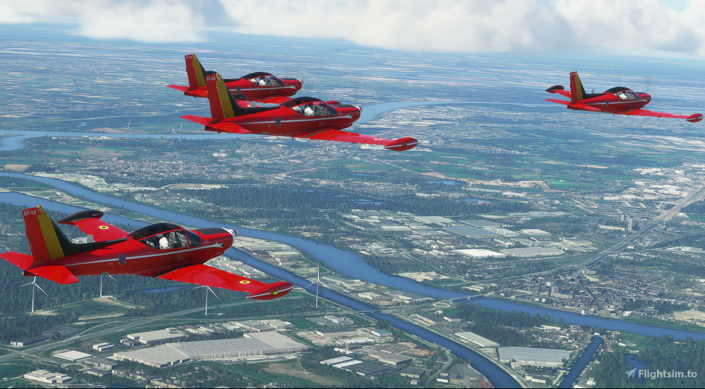 Siai-Marchetti SF-260 Belgian Air Force Red Devils for Microsoft Flight ...