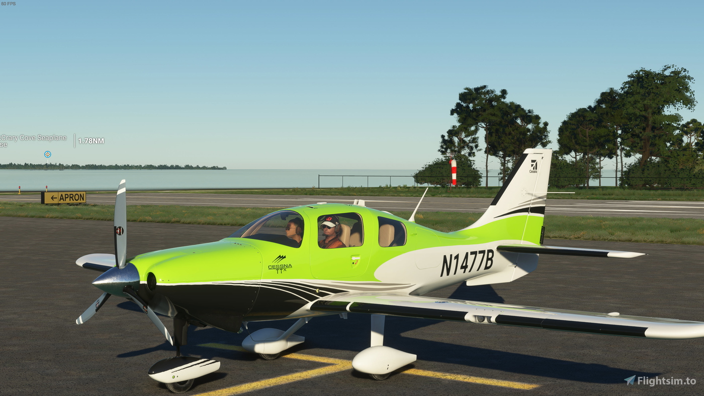 Sim Federation Cessna TTX Livery N1477B (GREEN) for Microsoft Flight ...