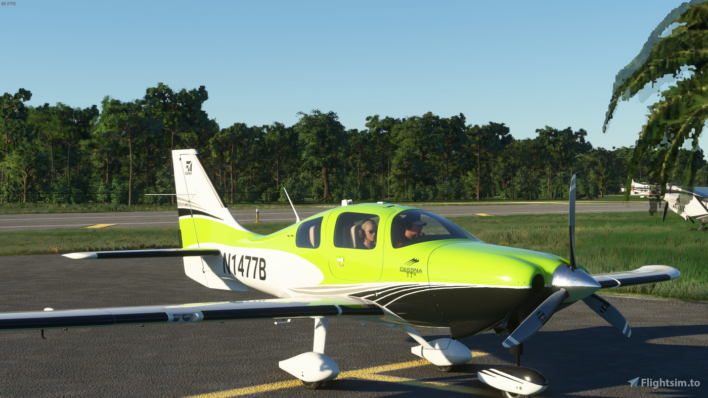 Sim Federation Cessna TTX Livery N1477B (GREEN) for Microsoft Flight ...