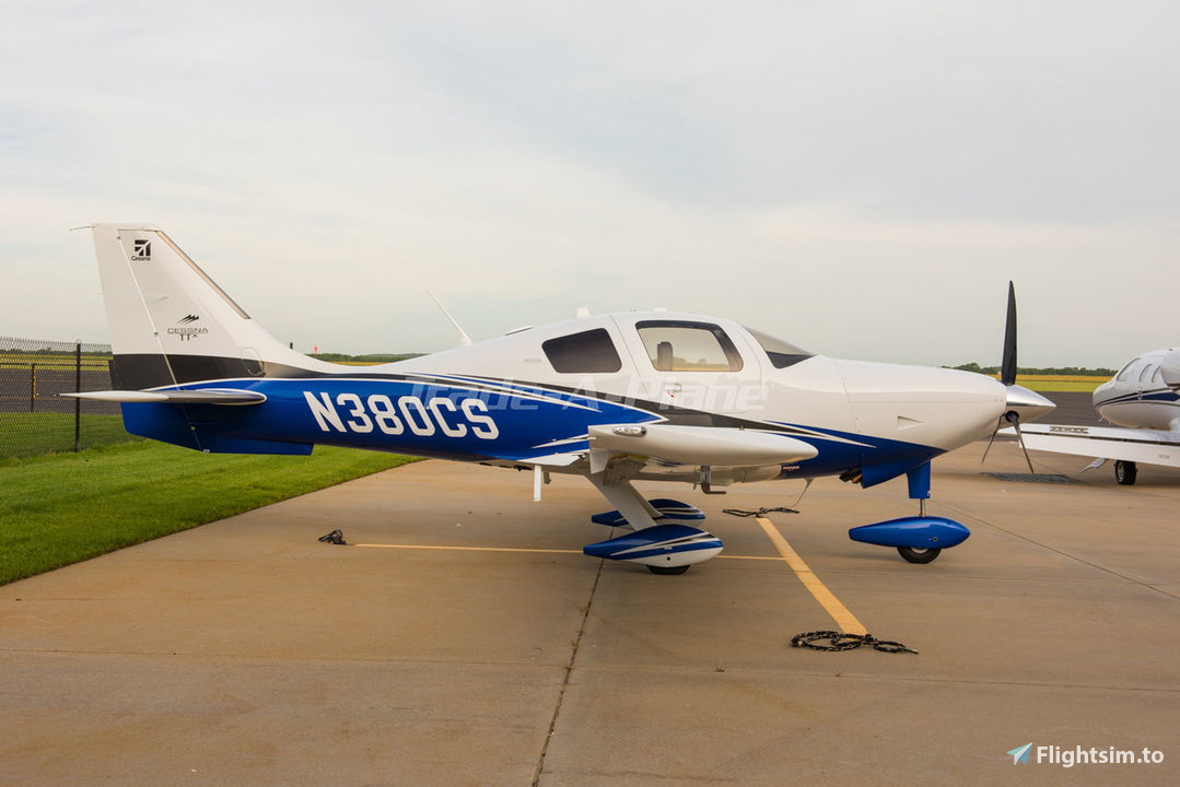 Sim Federation Cessna TTX Livery N380CS (BLUE) for Microsoft Flight ...