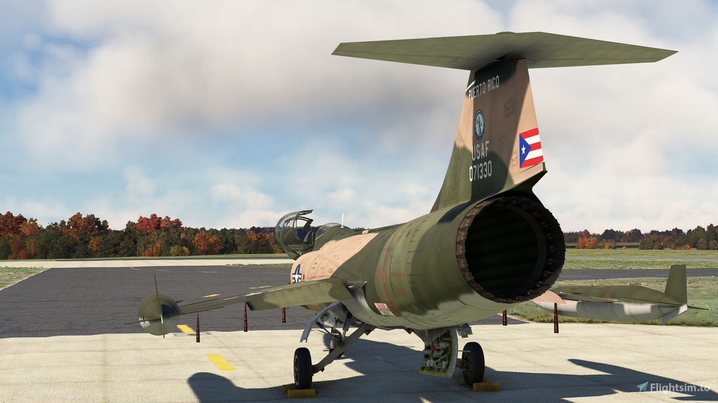 Sim Skunk Works TF-104 Starfighter - 198th TFS Puerto Rico ANG for ...