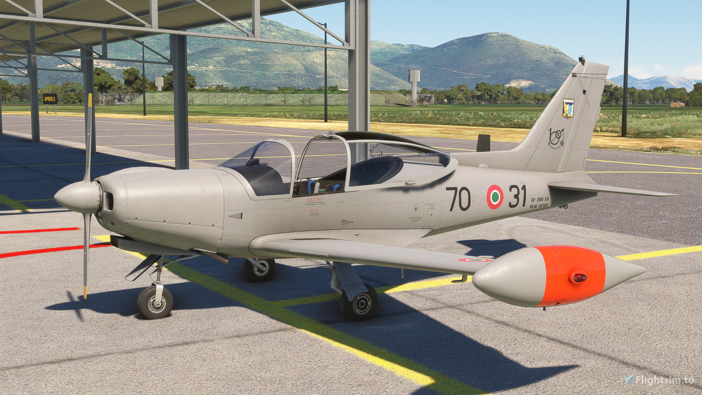 Sim Skunk Works SF-260 Italian Air Force package for Microsoft Flight Simulator | MSFS