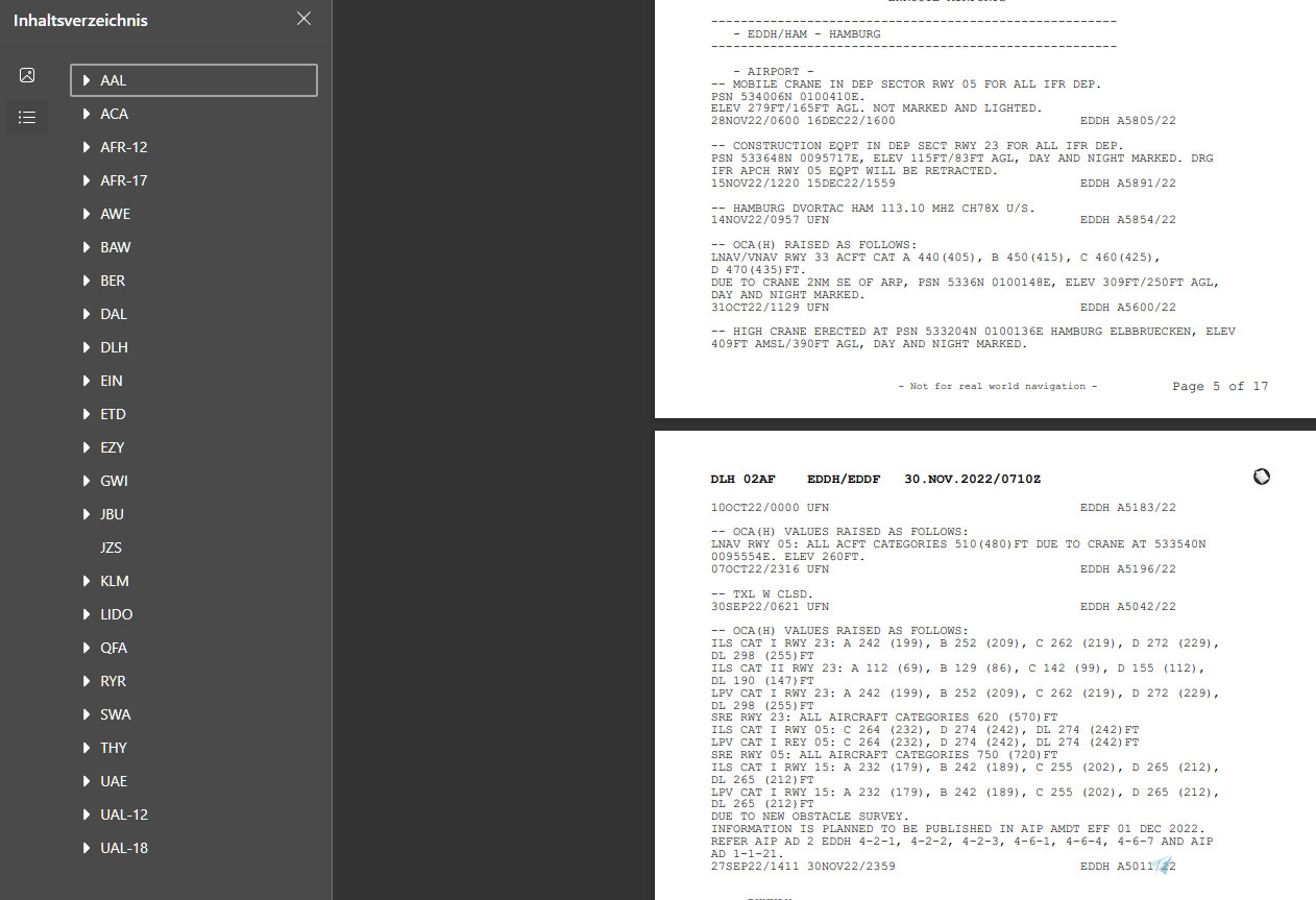 Simbrief OFP Samples for Microsoft Flight Simulator | MSFS