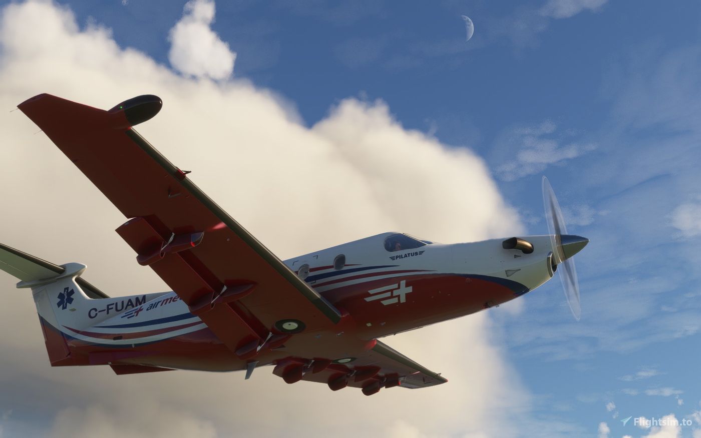 SimWorks PC-12 C-FUAM for Microsoft Flight Simulator | MSFS